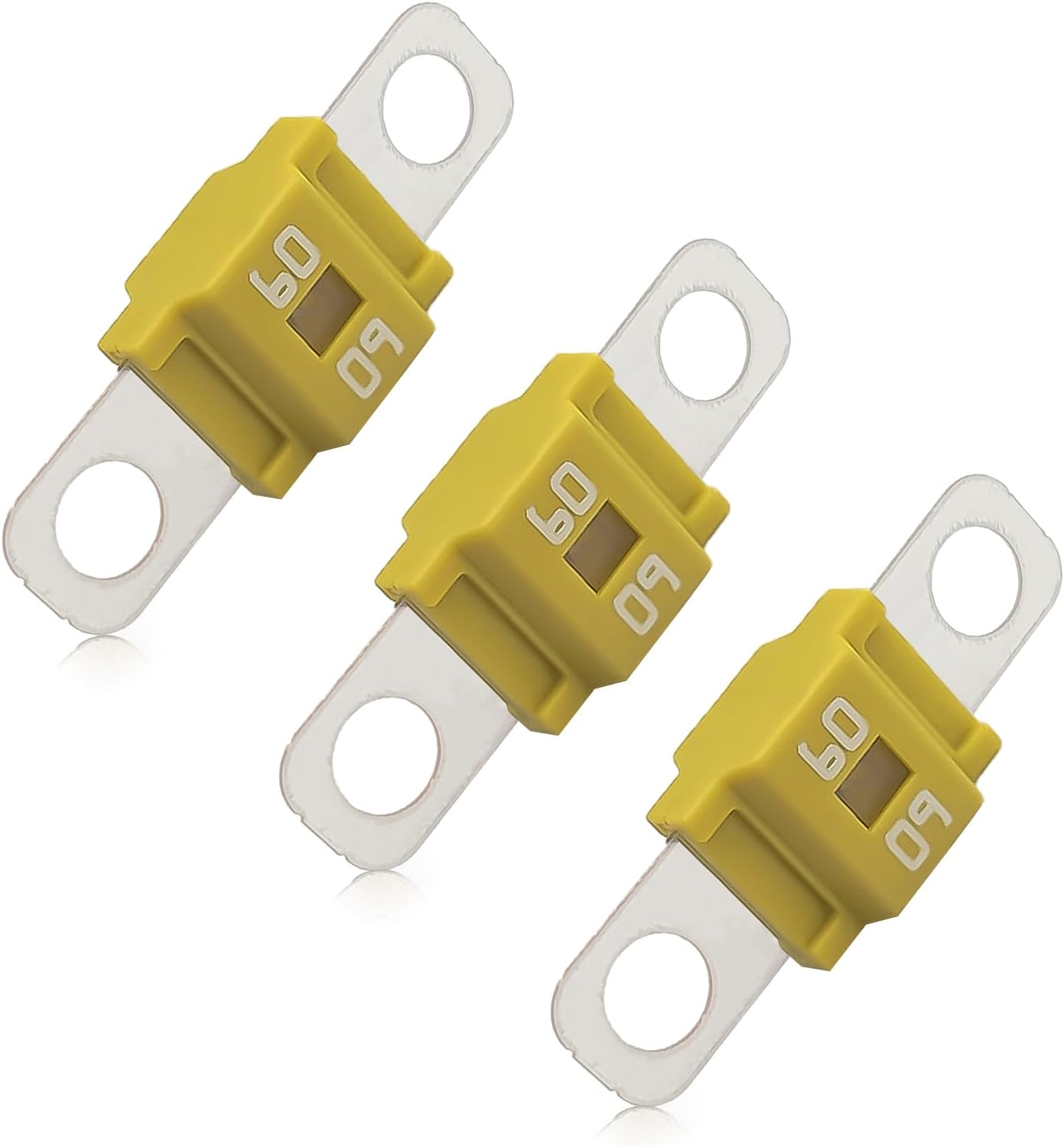 Amazon.com: 3PCS AMI/Midi Fuse, High Current 60A, for Cars, Buses ...