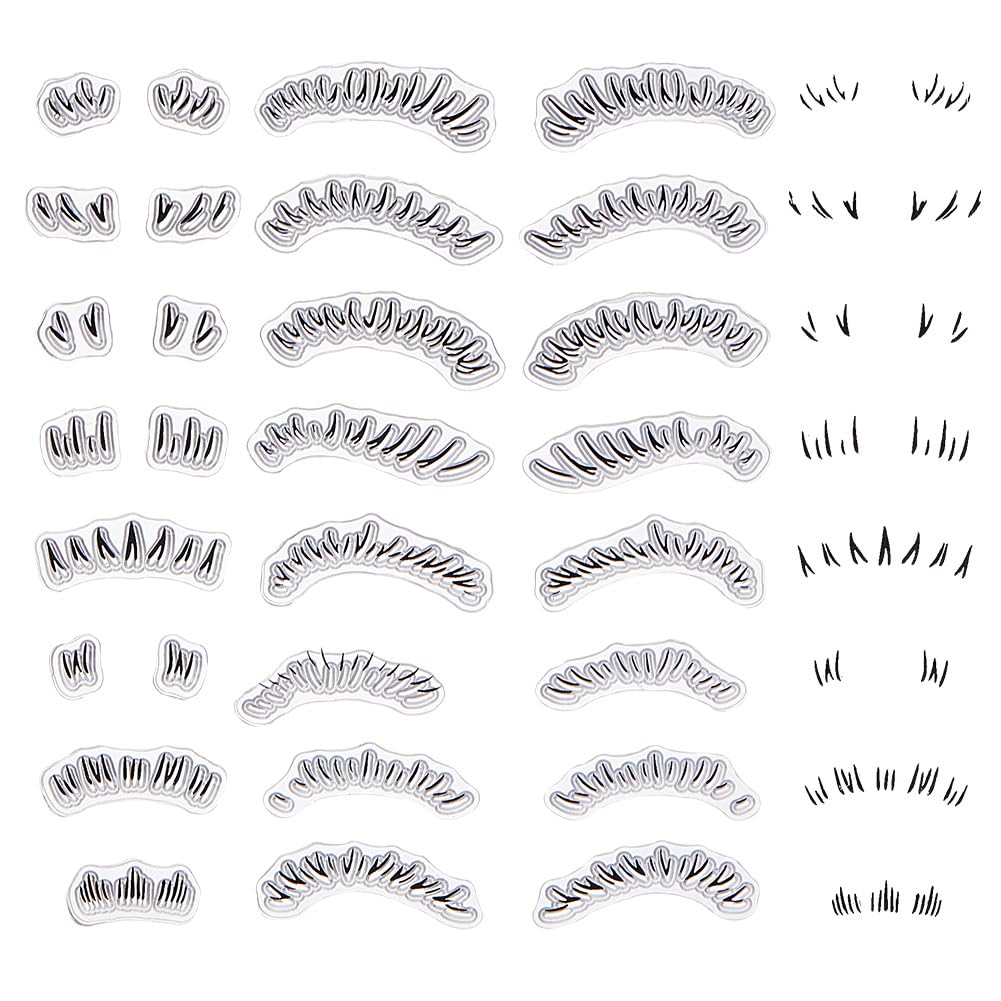 Amazon.com: CRASPIRE Lower Eyelash Stamp Silicone Eyelash Stamps Lower ...
