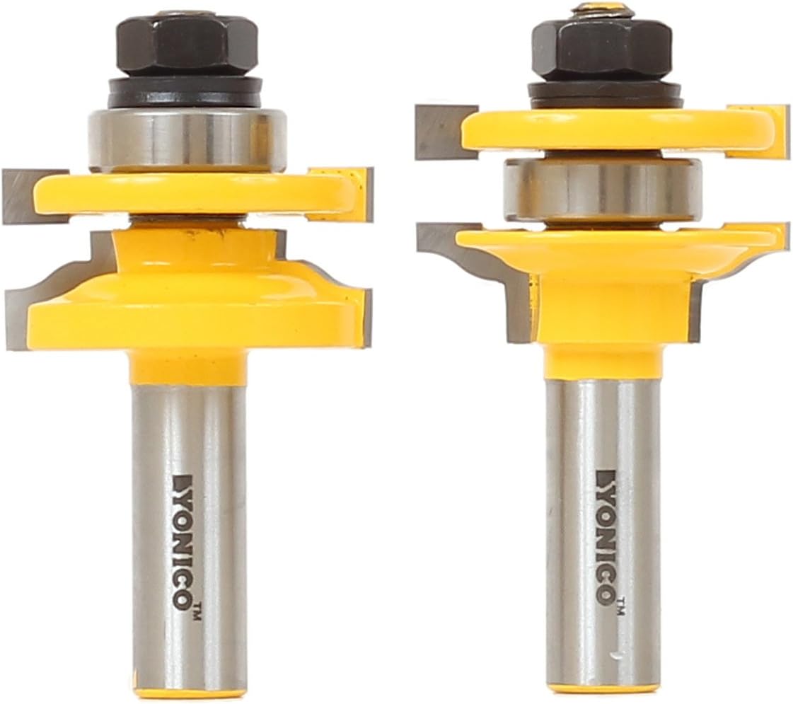 CMT 891.501.11 2-Piece Rail & Stile Bit Set, 1/2-Inch Shank, 1-3/4-Inch ...