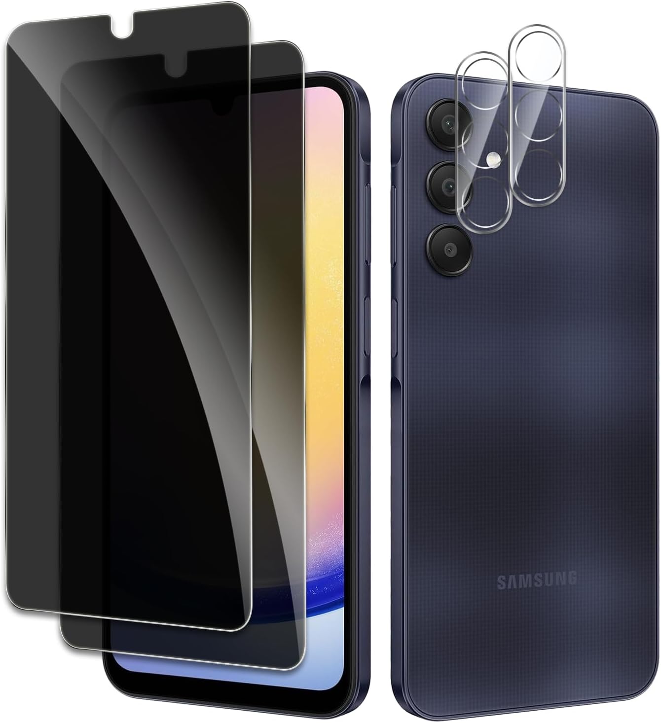 Amazon.com: [2+2 Pack] Privacy Screen Protector for Samsung Galaxy A25 ...