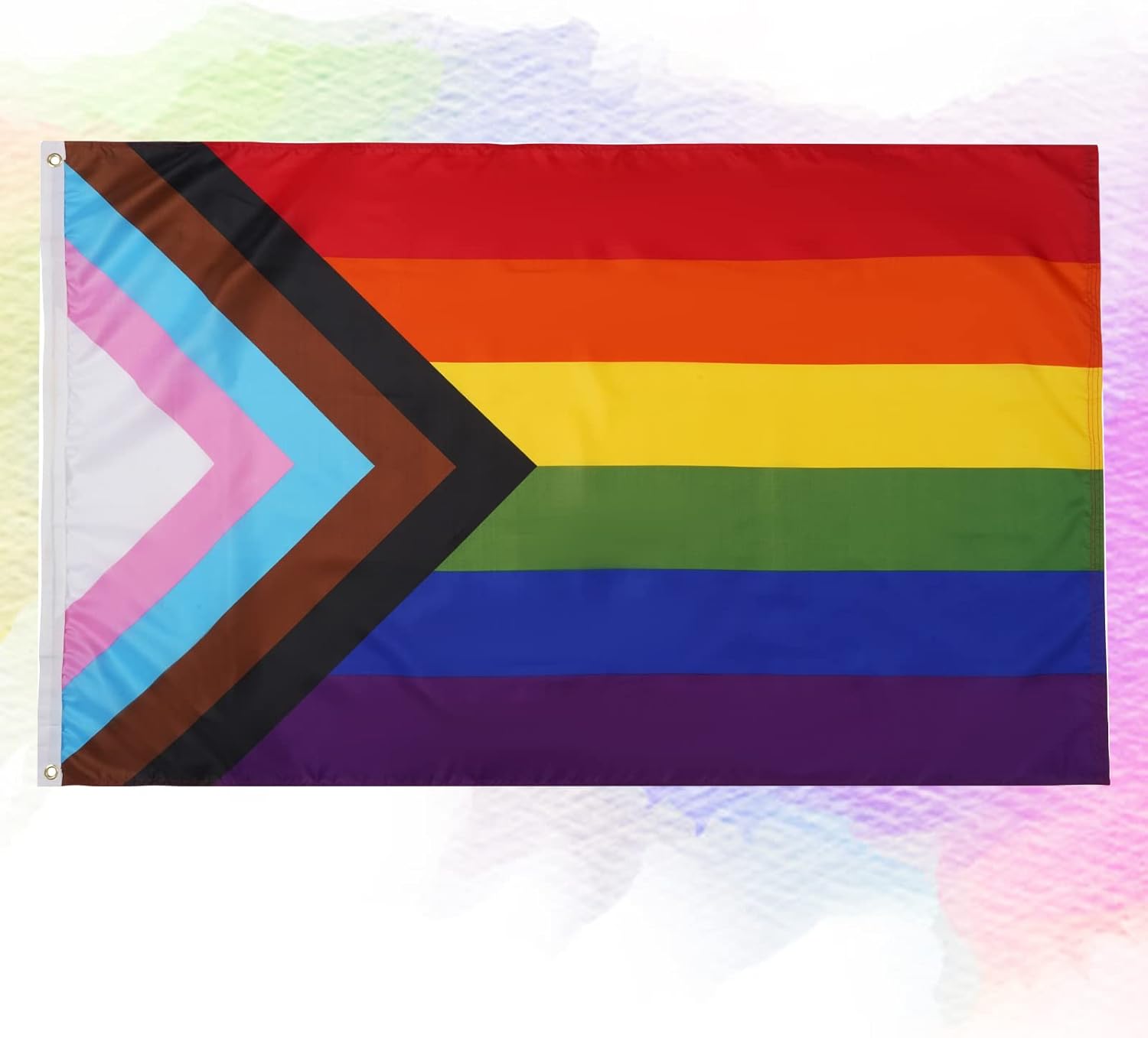 Amazon.com : AMZFLAG Progress Pride Flag 5X8 feet, Vivid Color Rainbow ...