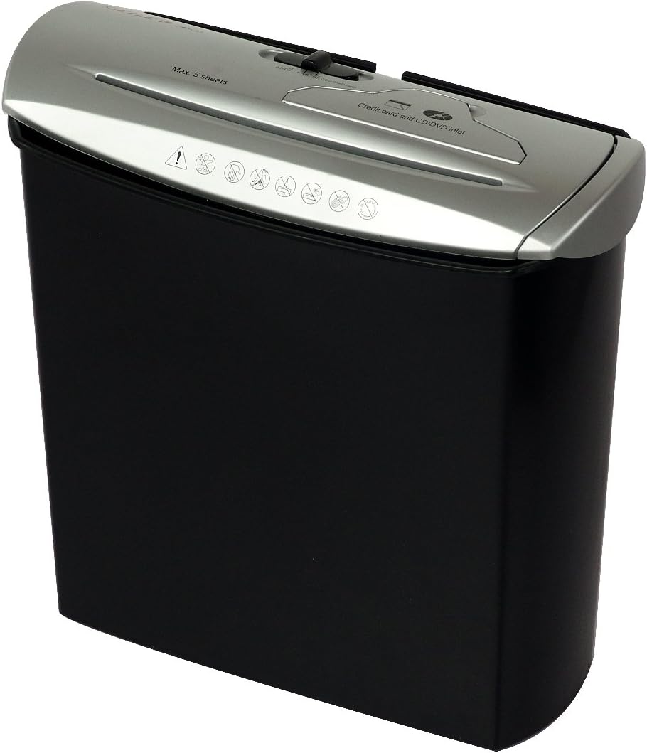 Genie 245 CD Paper Shredder up to 5 Sheets Strip Cut (Security Level P ...