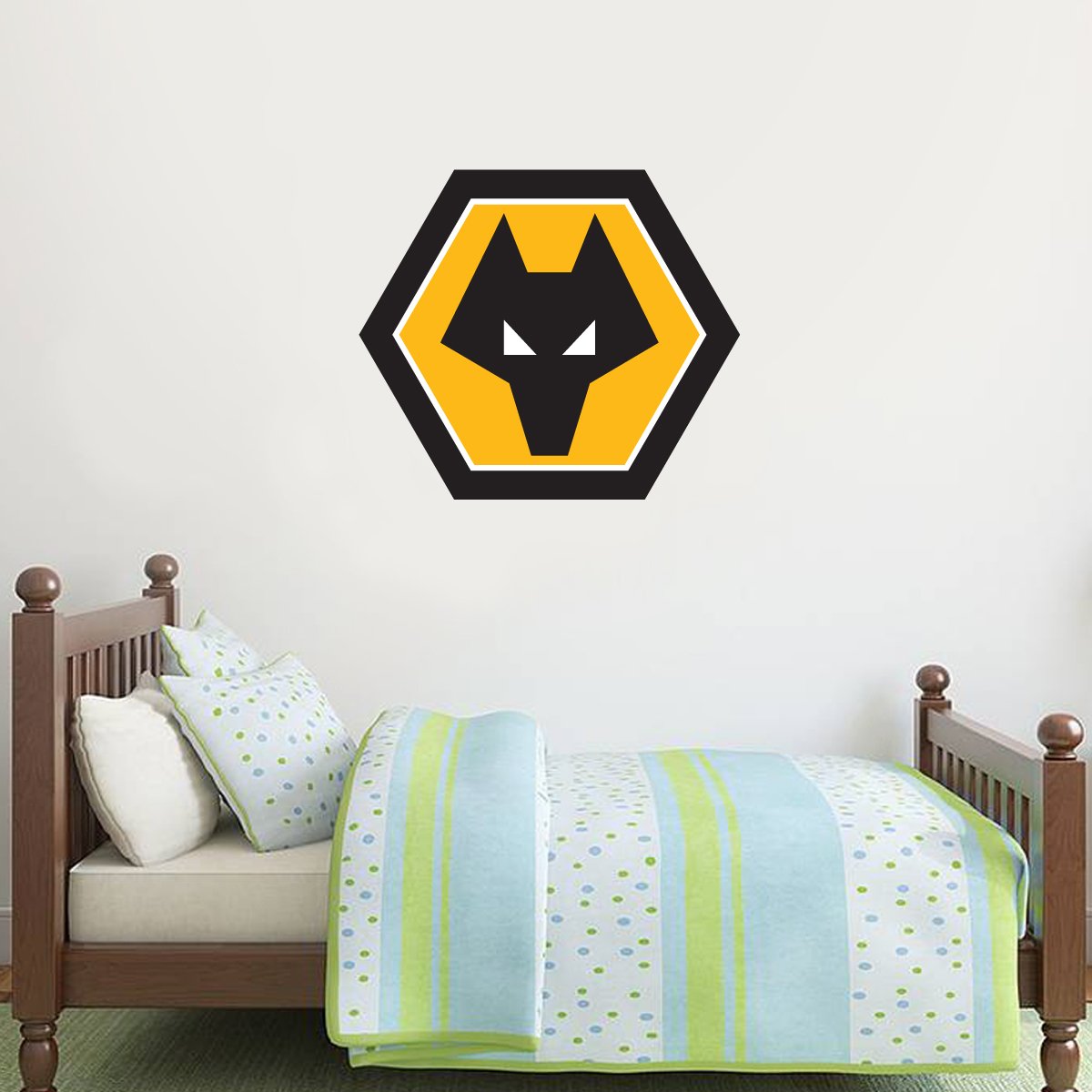 Beautiful Game Wolverhampton Wanderers Football Club Crest Wall Art ...