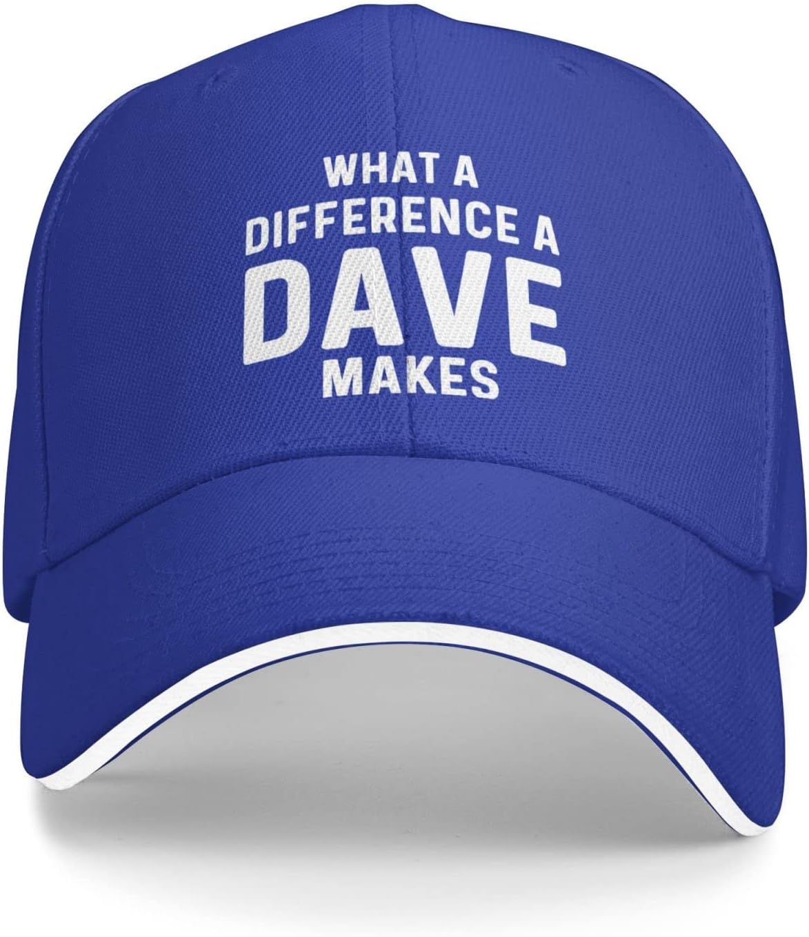 Amazon.com: What A Difference A Dave Makes Hat for Women Baseball Hat ...