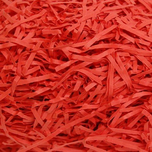 Deep Red Very Fine Cut Shredded Paper Shred Hamper Fill 100g by ...