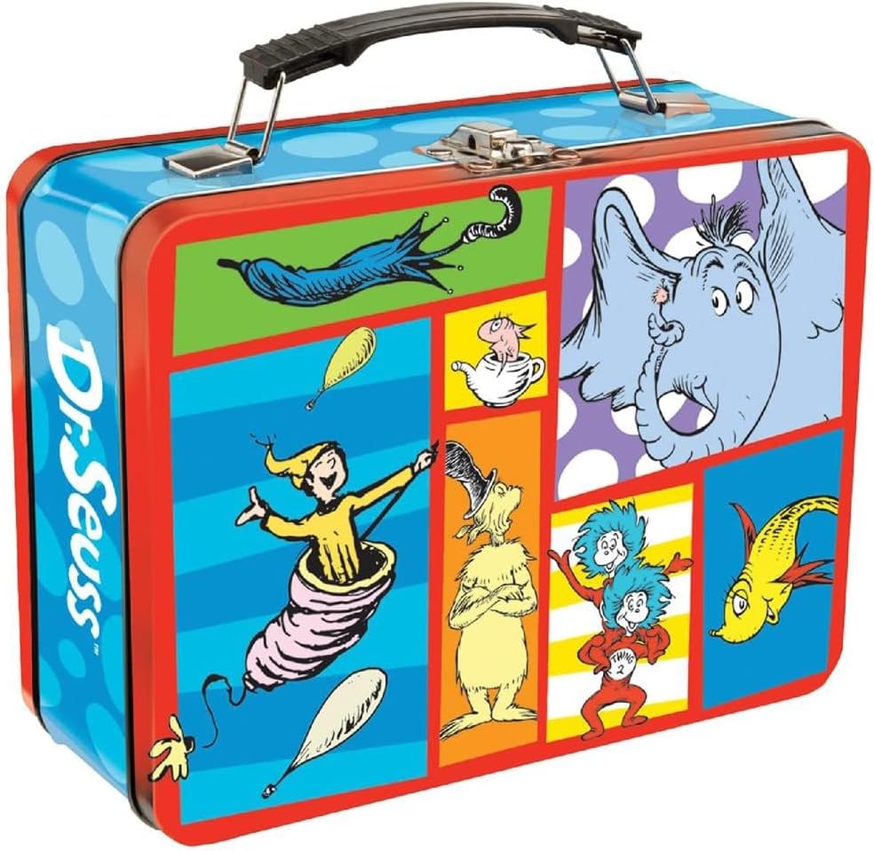 Amazon.com: Dr. Seuss Cat In The Hat Large Tin Tote: Home & Kitchen