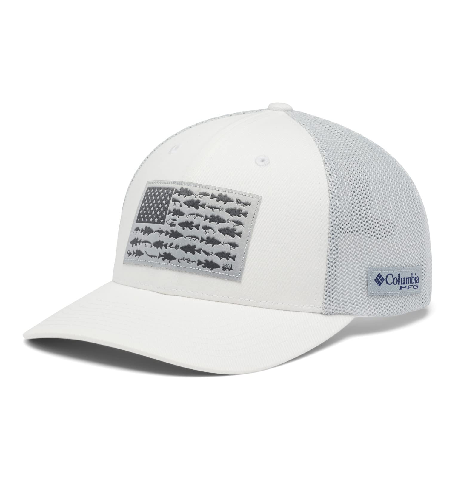 Snapklik.com : Columbia Unisex PFG Fish Flag Mesh Ball Cap