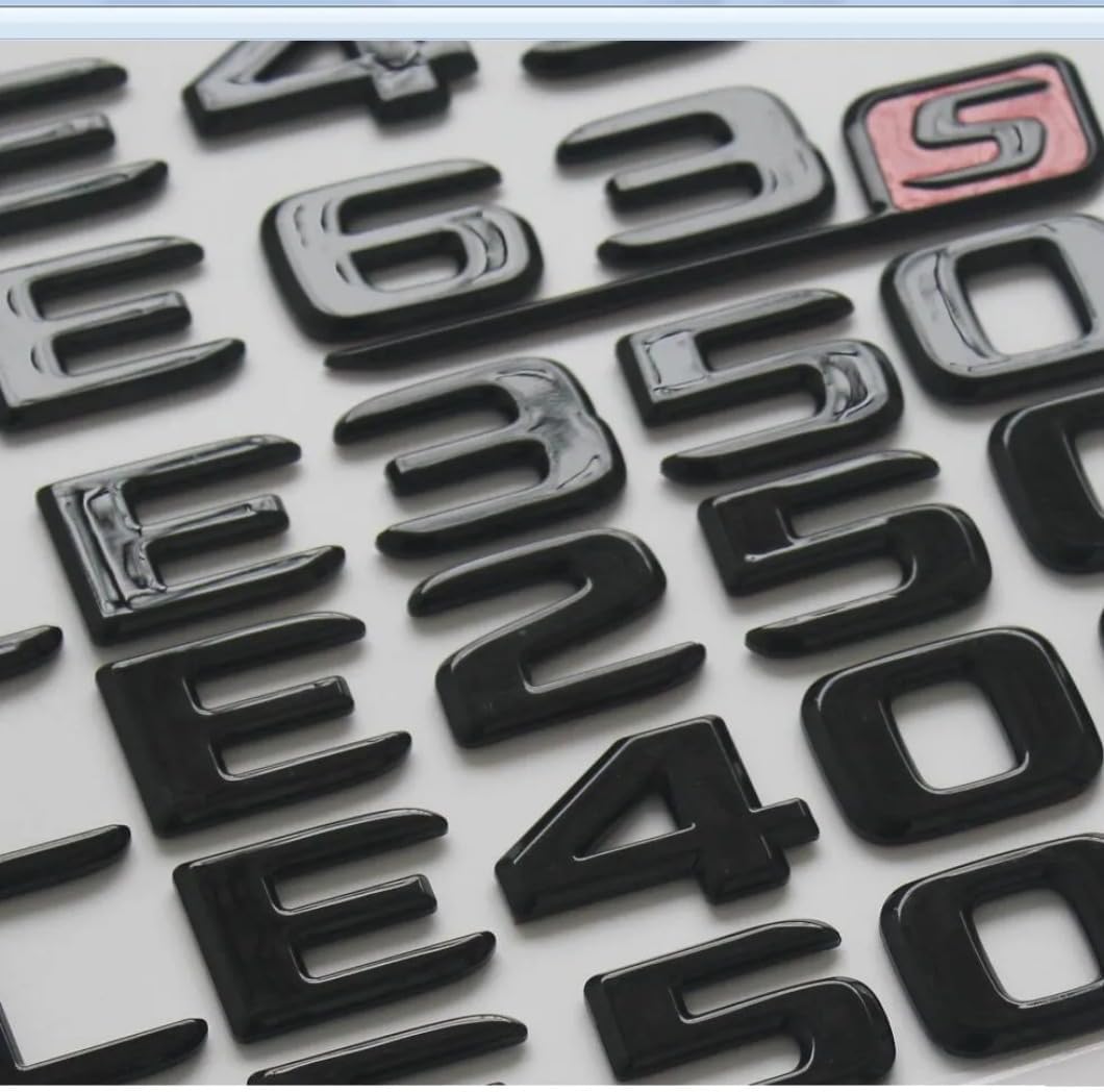 Flat Brilliant Shiny Gloss Black Letters S63 V8 Nepal | Ubuy