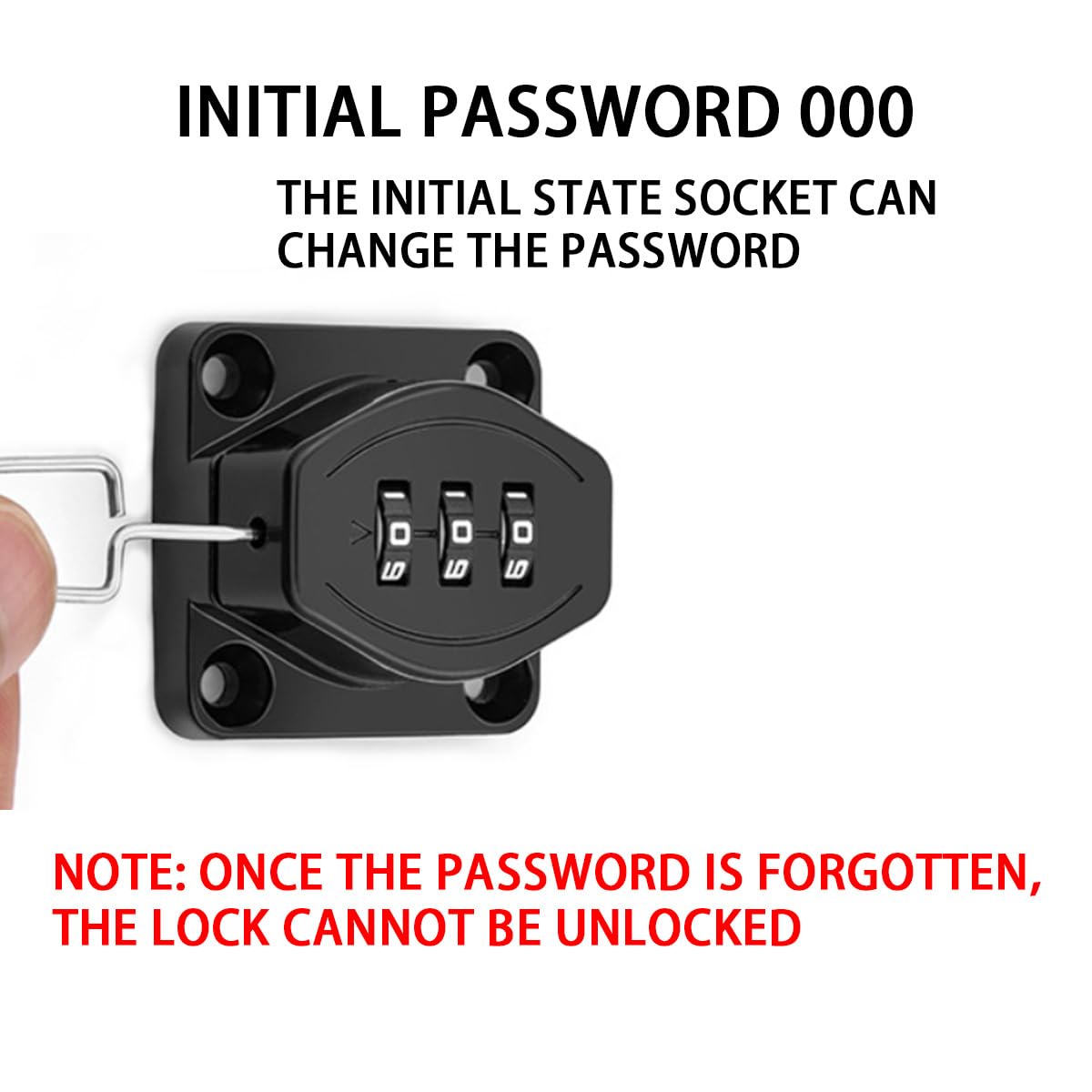 Snapklik.com : Mechanical Password Rotary Hasp Locks, Flip Latch Safety ...