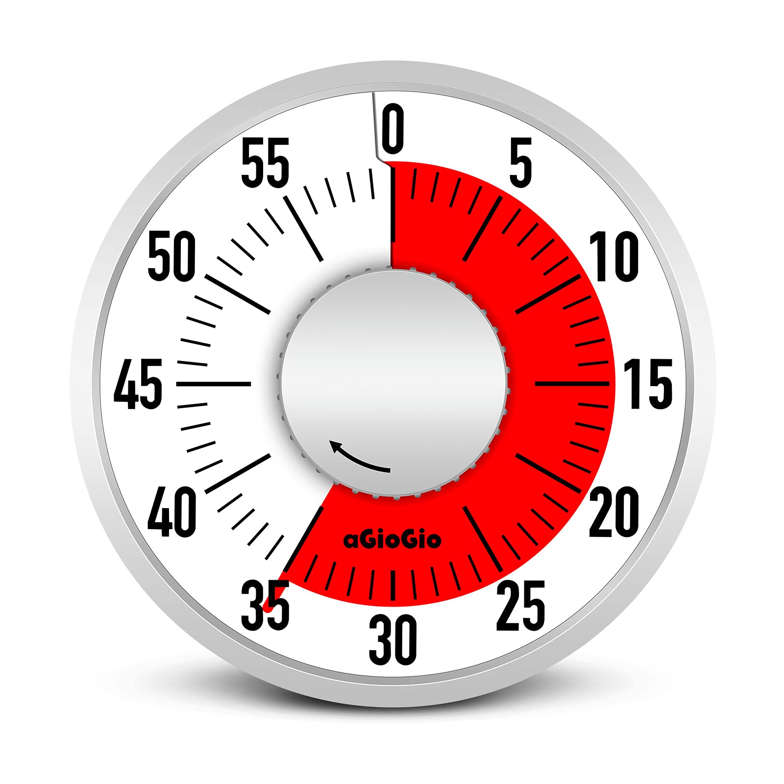 Buy AGIOGIO 60 Minute Visual Countdown Timer 7 5 Inch Oversize Buy AGIOGIO 60 Minute Visual Countdown Timer 7 5 Inch Oversize