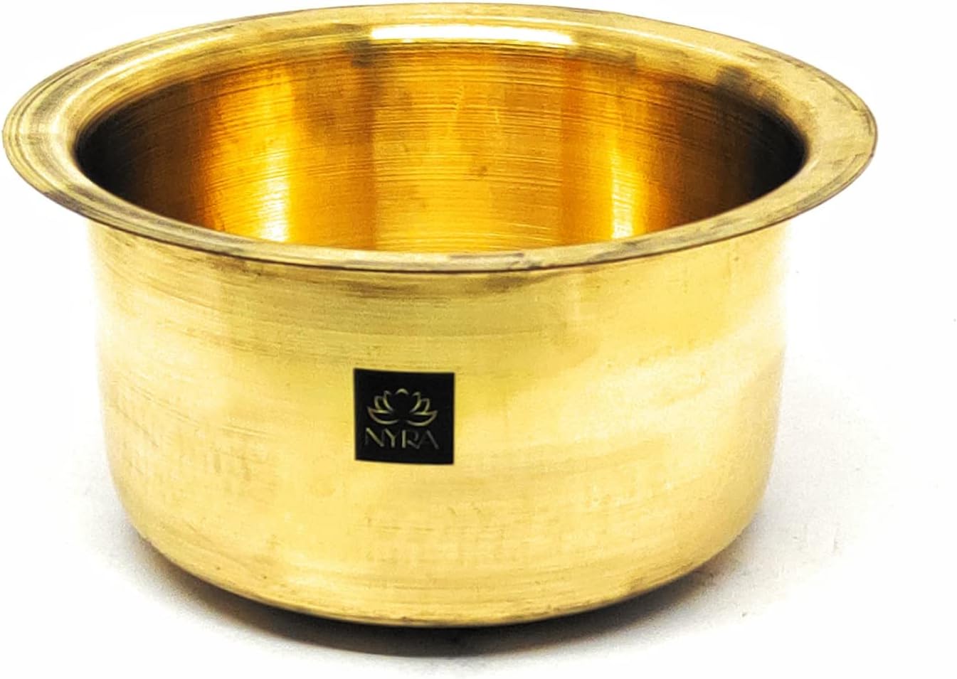 Buy P-TAL Brass Patila for Cooking | 100% Pure Brass Round Heavy Bottom ...