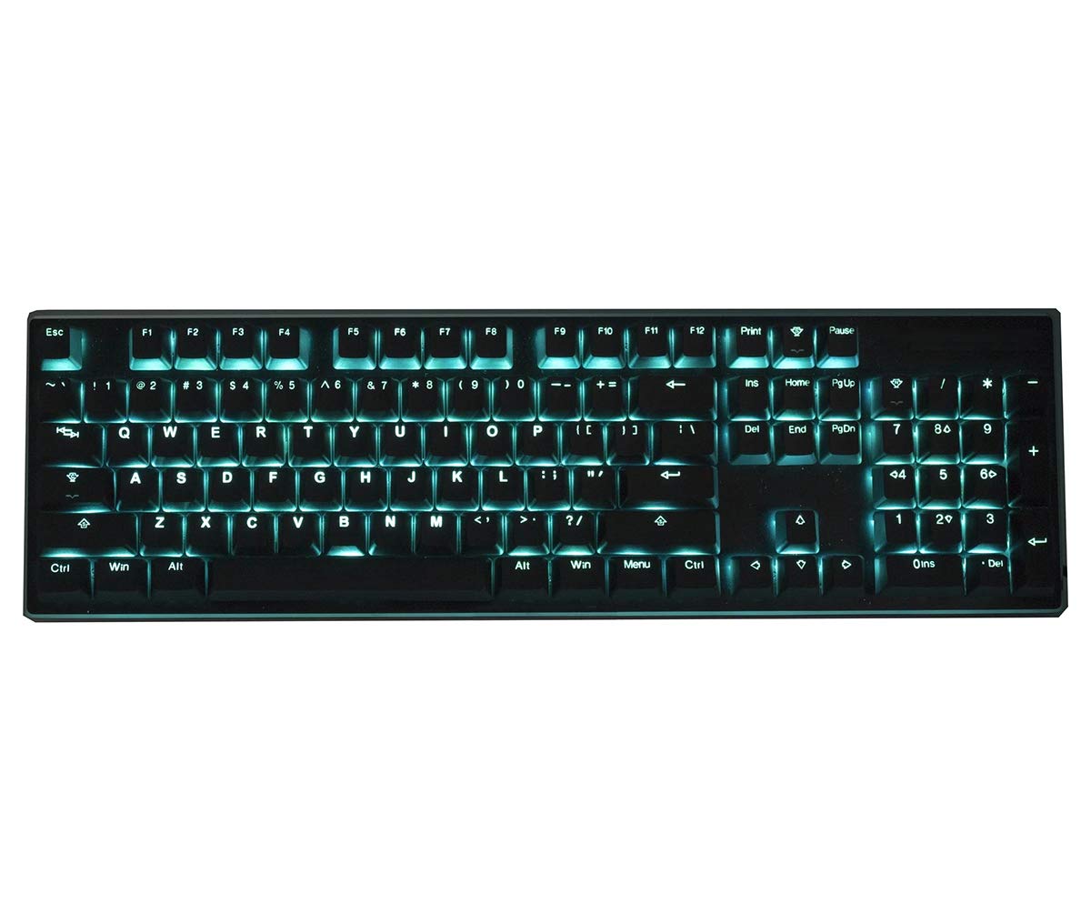 Buy Tai-Hao PBT Backlit Black Keycaps Set - 114 Keys Double Key Caps ...