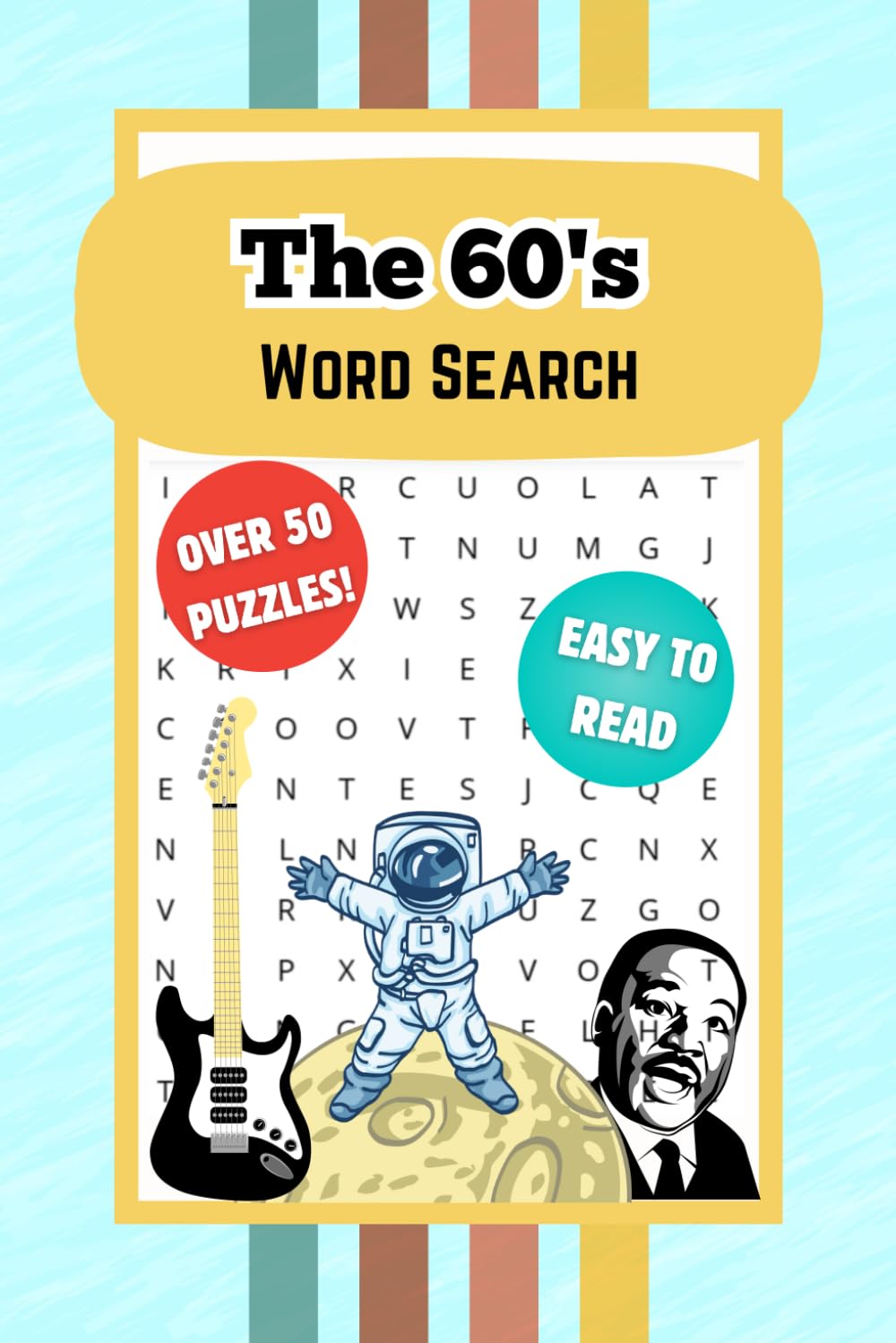 The 60's Word Search Puzzle Book: Word Find with Easy-to-Read Print for ...