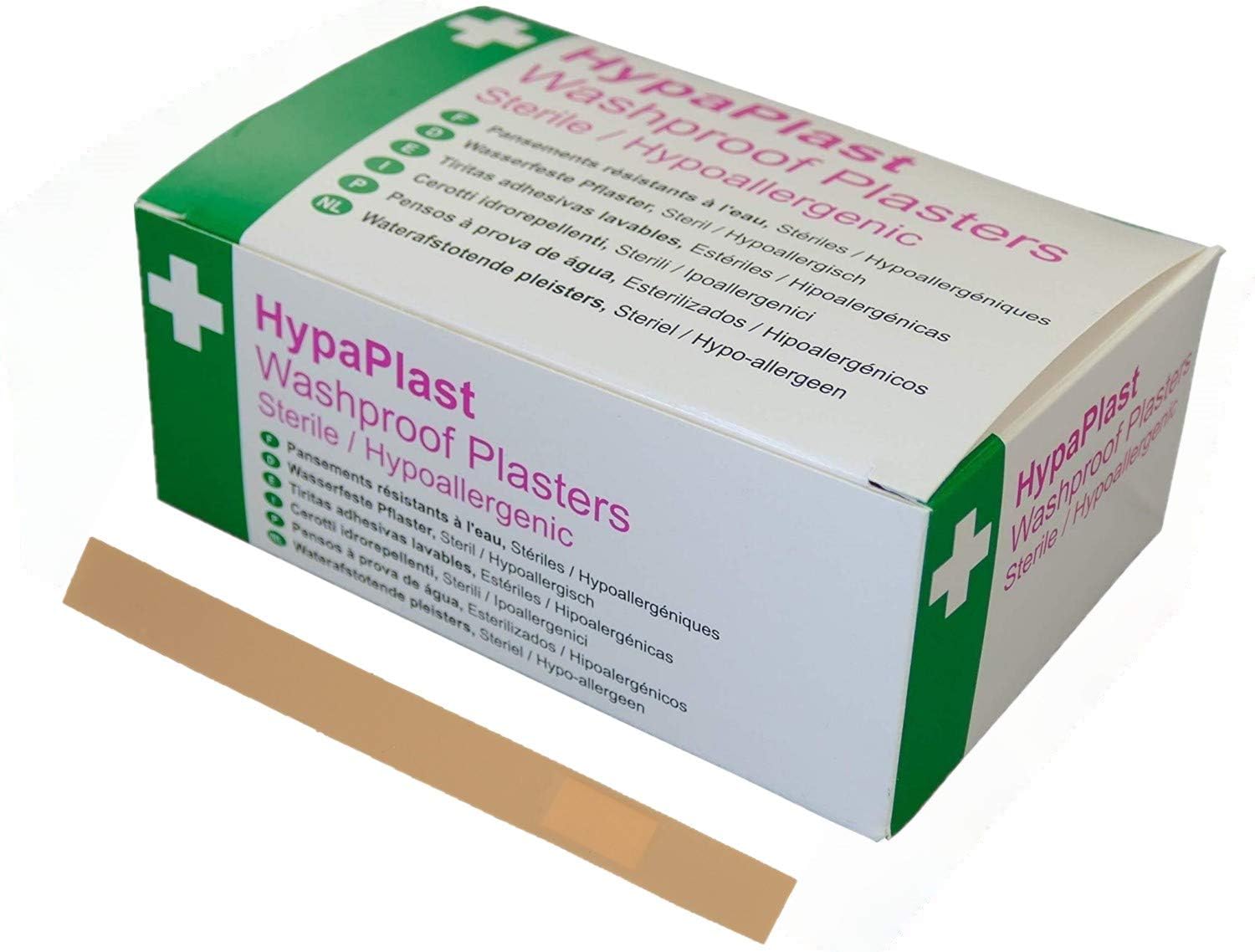 Safety First Aid Group, HypaPlast Pink Washproof Plasters, Finger ...