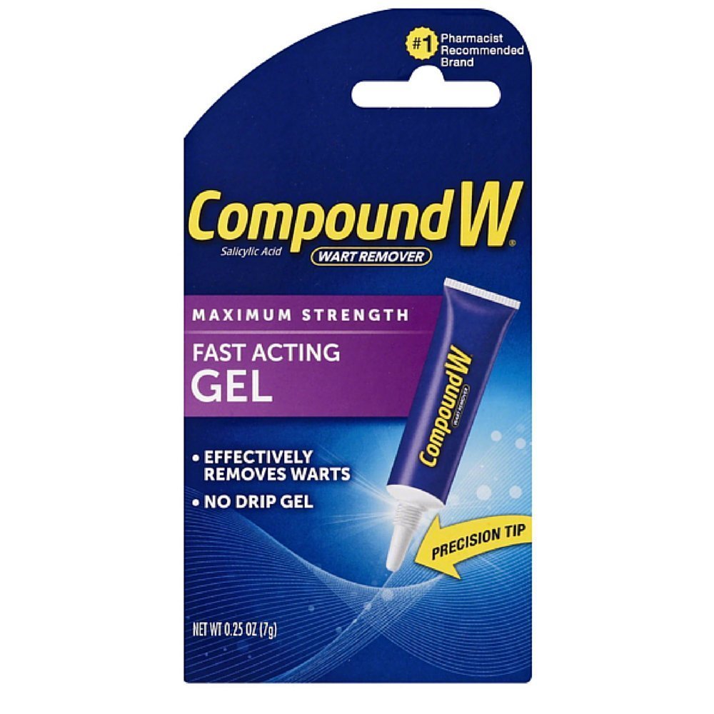 Amazon.com: Compound W Compound W Wart Remover Fast-Acting Gel, 0.25 oz ...