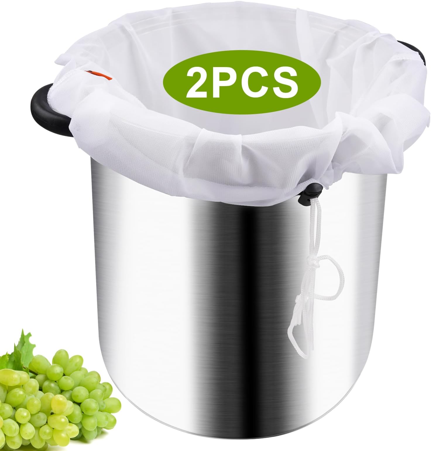 Amazon.com: 5 Pack Brew Bags Reusable, Extra Large 26"x22" Fine Mesh ...