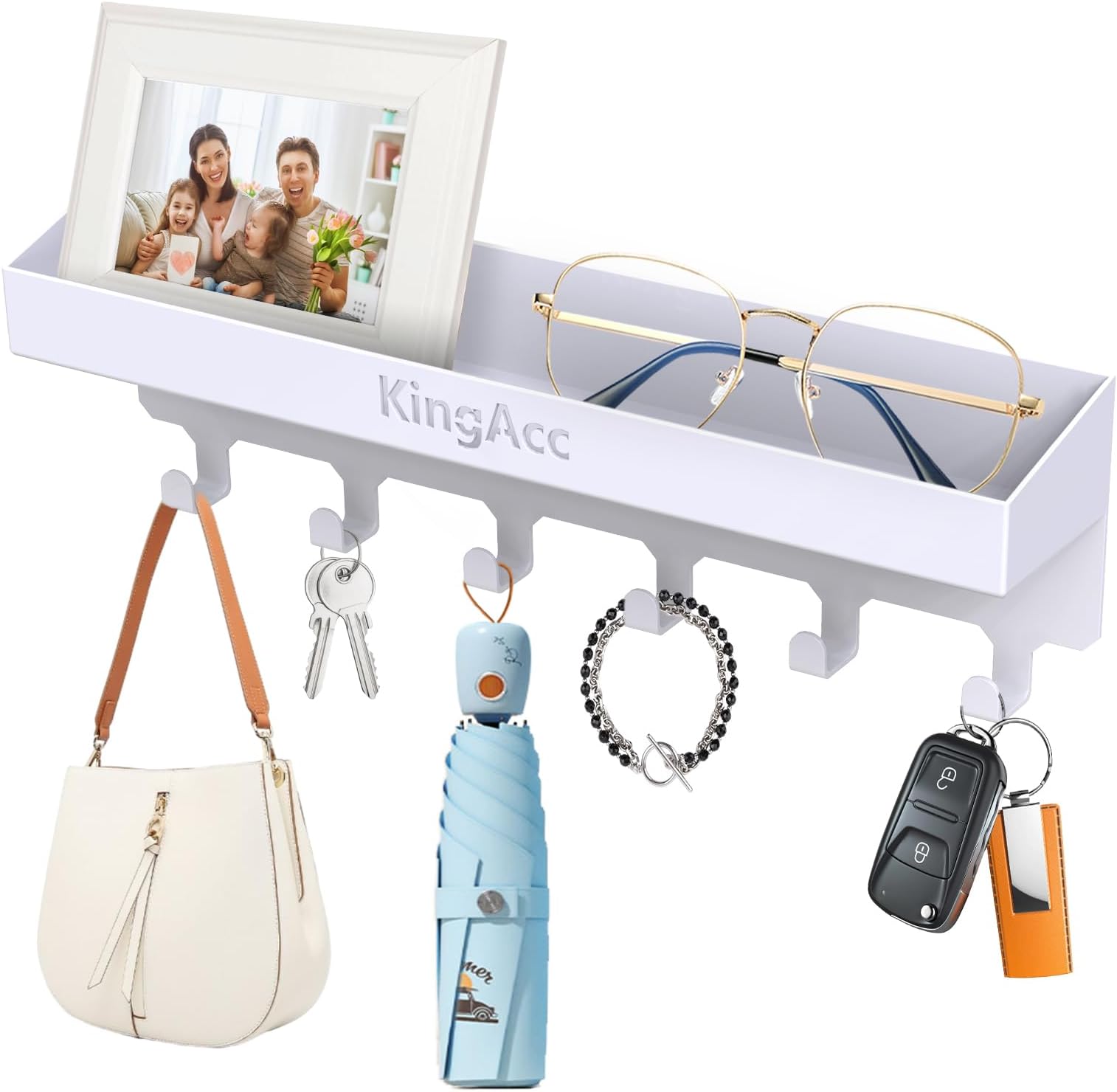 Amazon.com: Eanilnaz Key Holder Wall Mount Decorative Key and Mail ...