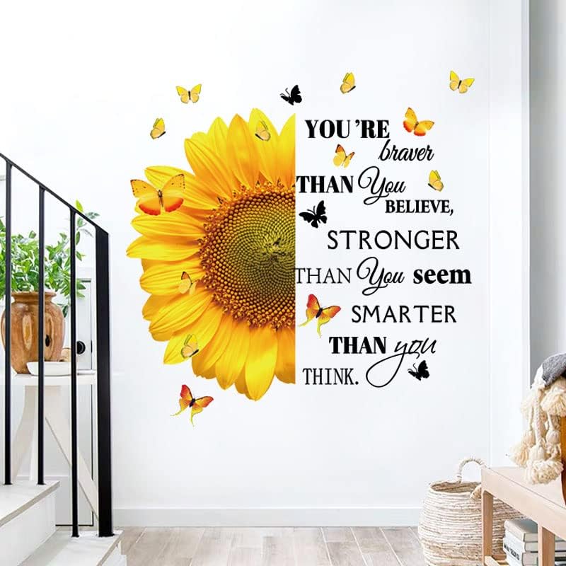 Amazon.com: Inspirational Wall Decals with Faith Vinyl Lettering ...