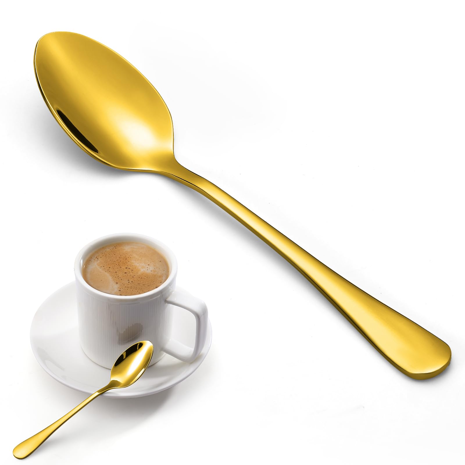 Amazon.com | 12 Pcs Gold Demitasse Espresso Spoons Set, 4.7" Mini Coffee Spoons, Tiny Tea Spoons ...