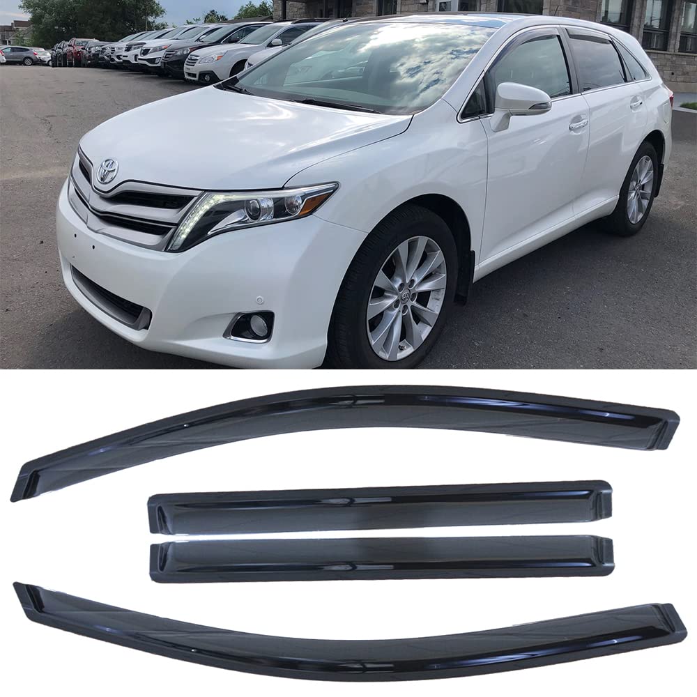 Amazon.com: Wensdy 4pcs Side Window Wind Deflectors,Outside Mount Shade ...