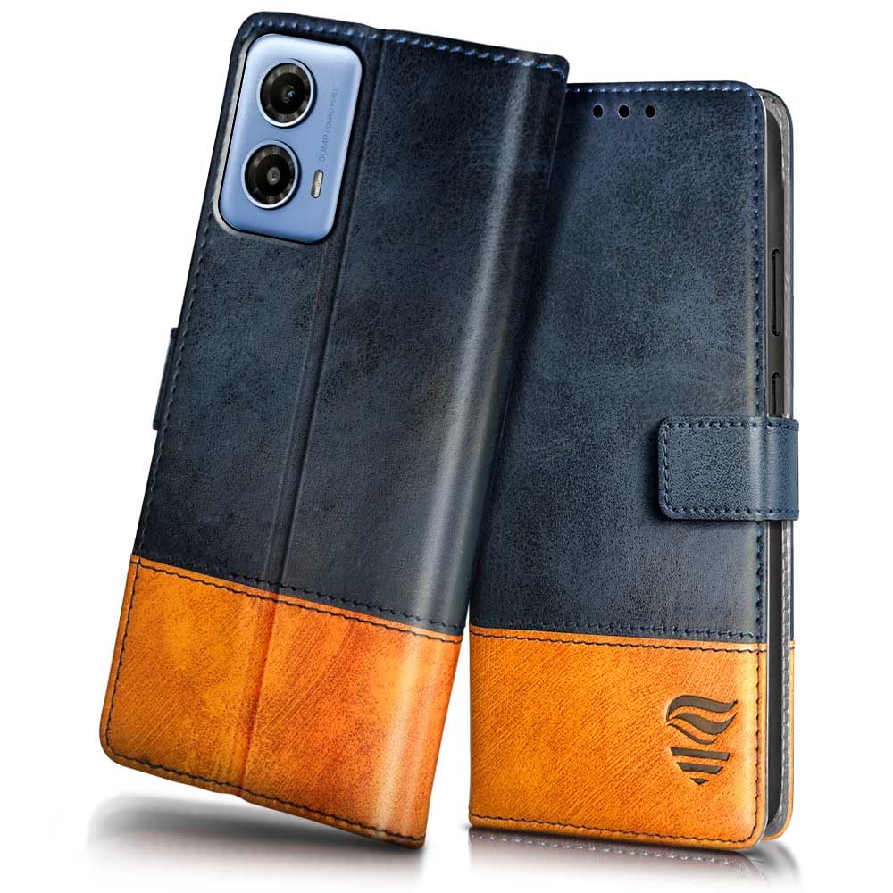 FLIPPED Vegan Leather Flip Case Back Cover for Motorola Moto G34 5G ...