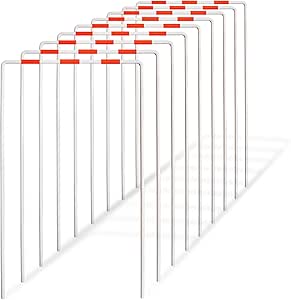Amazon.com: PRAMOON Croquet Wickets Replacement, Set of 9, Heavy Duty ...