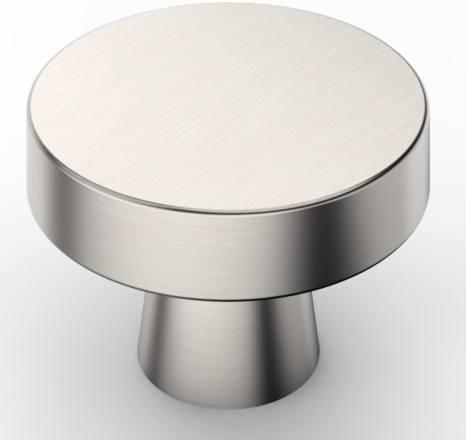 homdiy 15 Pack Brushed Nickel Drawer Knobs Round Kitchen Cabinet Knobs Metal Dresser Knobs ...