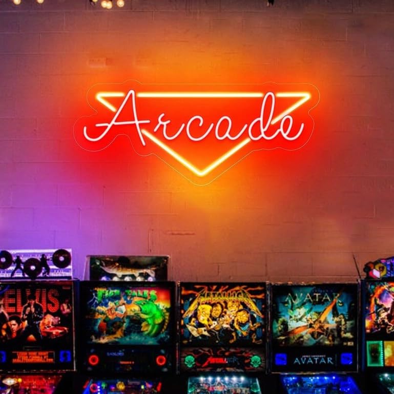 Amazon.com: Arcade Neon Sign, Gaming Neon Sign, Gamer Neon Sign, Game ...
