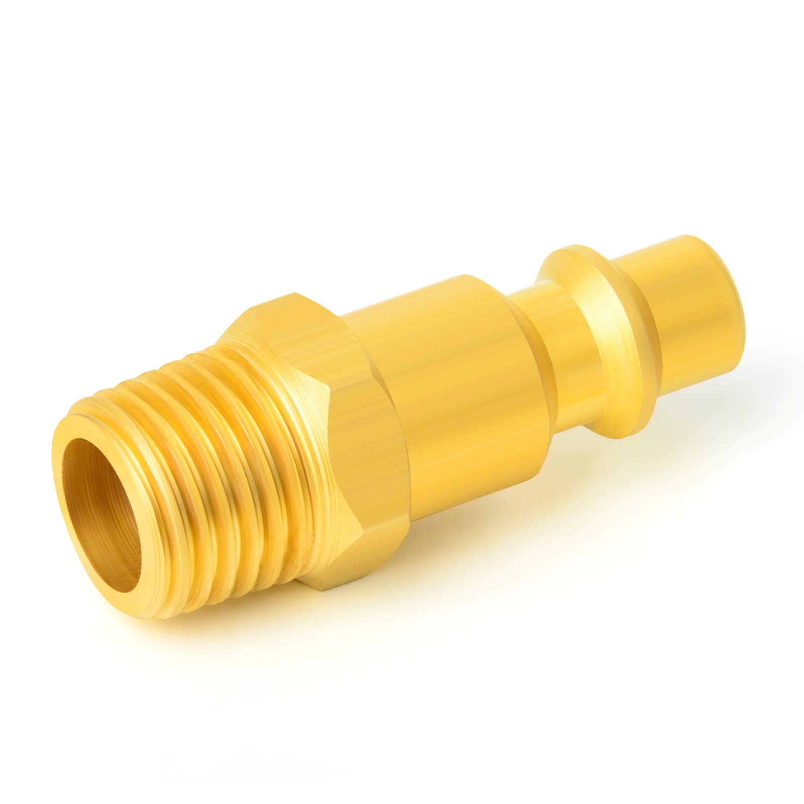 Snapklik.com : GASHER 1/4-Inch NPT Male Brass Industrial Air Plug ...
