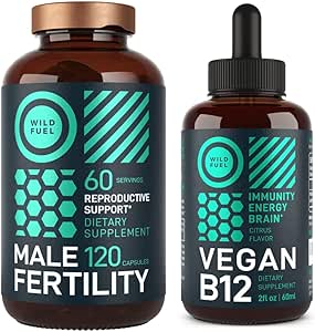 Amazon.com: WILD FUEL Male Fertility Supplement and Liquid B12 Mens ...
