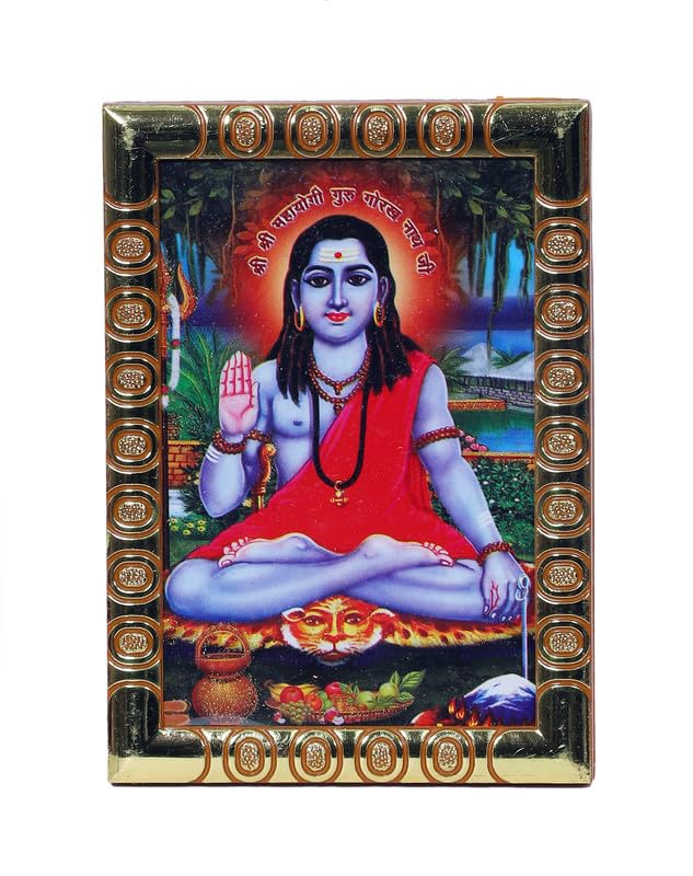 Generic Subhash Pushtak Guru Gorakhnath ji Photo Frame | Multicolor, 15 ...