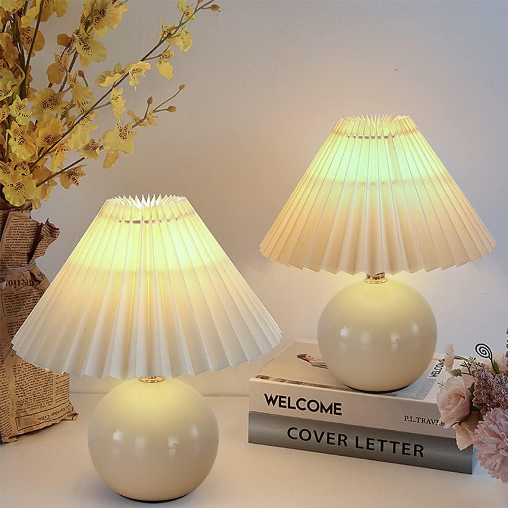 OKOOI Small Table Lamps for Small Spaces Bedside Table Lamps for ...