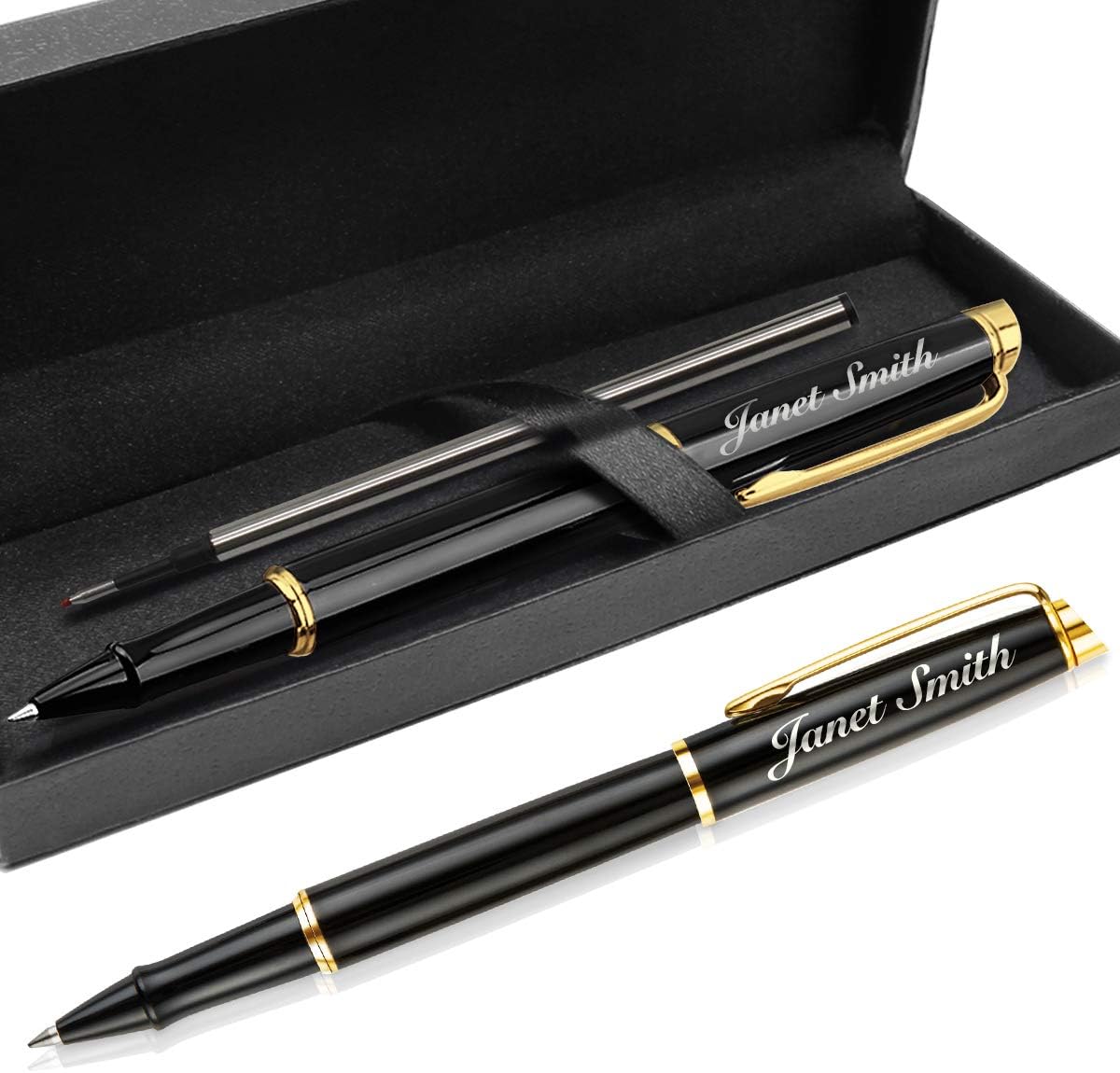 Amazon.com : Personalized Pens Engraved,Custom Ballpoint Pen for Men ...