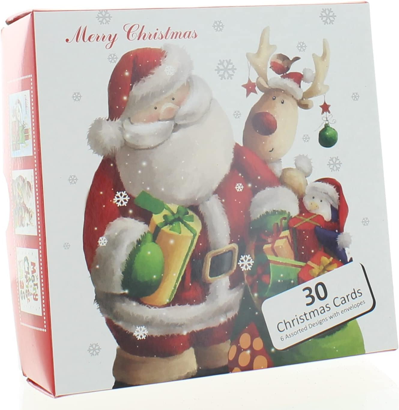 Bumper Box Of 30 Cute Christmas Cards – 6 Cute Designs Per Pack – BigaMart