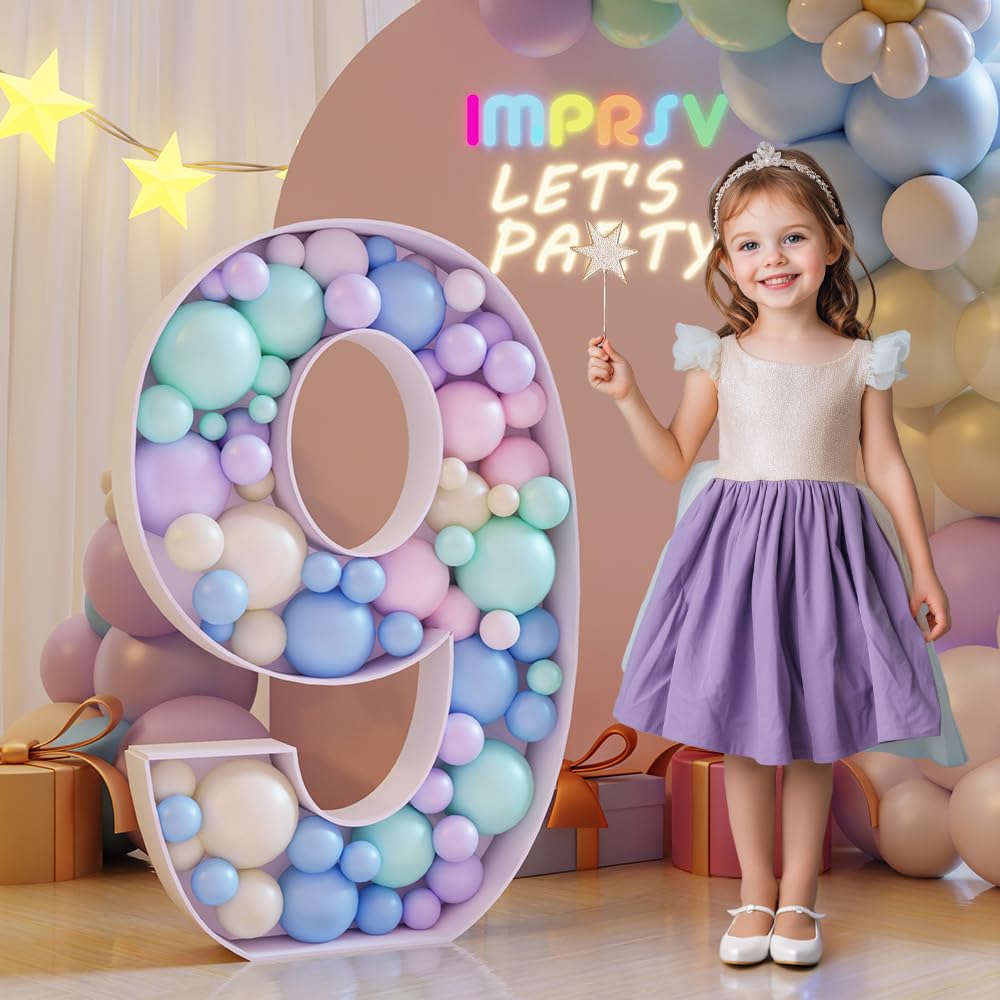 Snapklik.com : Imprsv 3FT Mosaic Numbers For Balloons, Balloon Mosaic ...