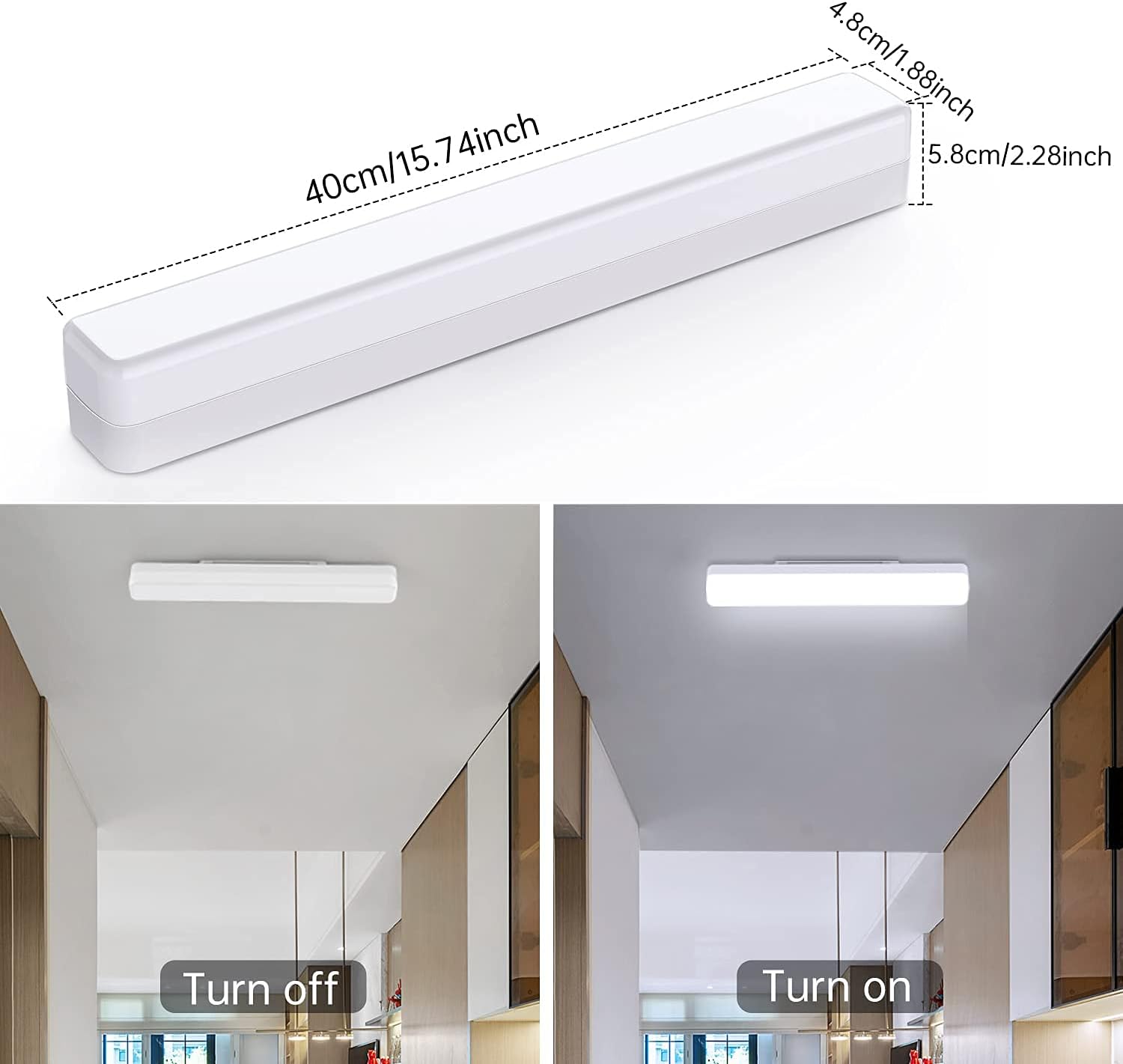 LED Ceiling Light Ketom 18W Office Ceiling Lights 6500K Cool White LED ...