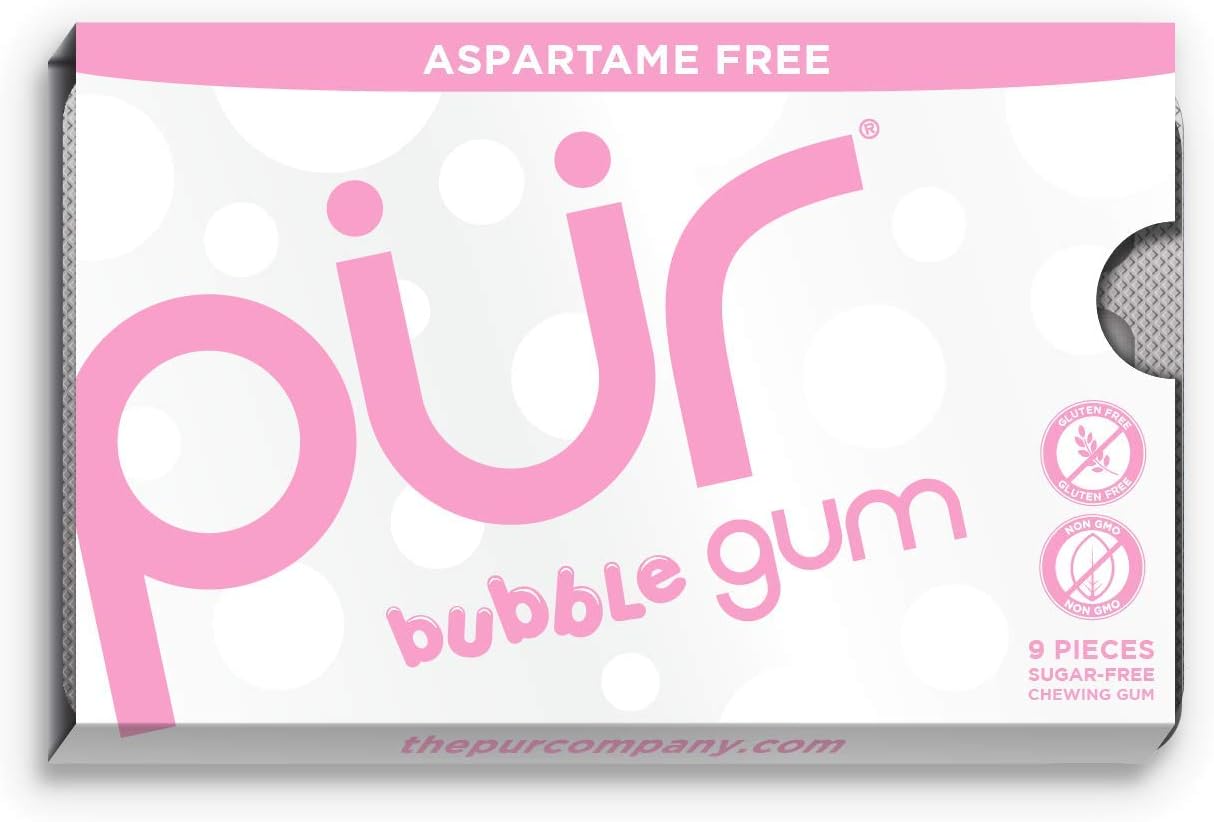 Amazon.com : PUR Gum - 9pc Blister - Bubblegum : Grocery & Gourmet Food