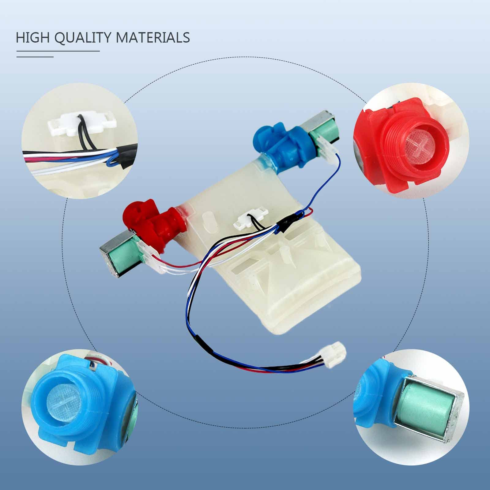 W11210459 W10869799 Washer Water Inlet Valve Compatible with Whirlpool ...