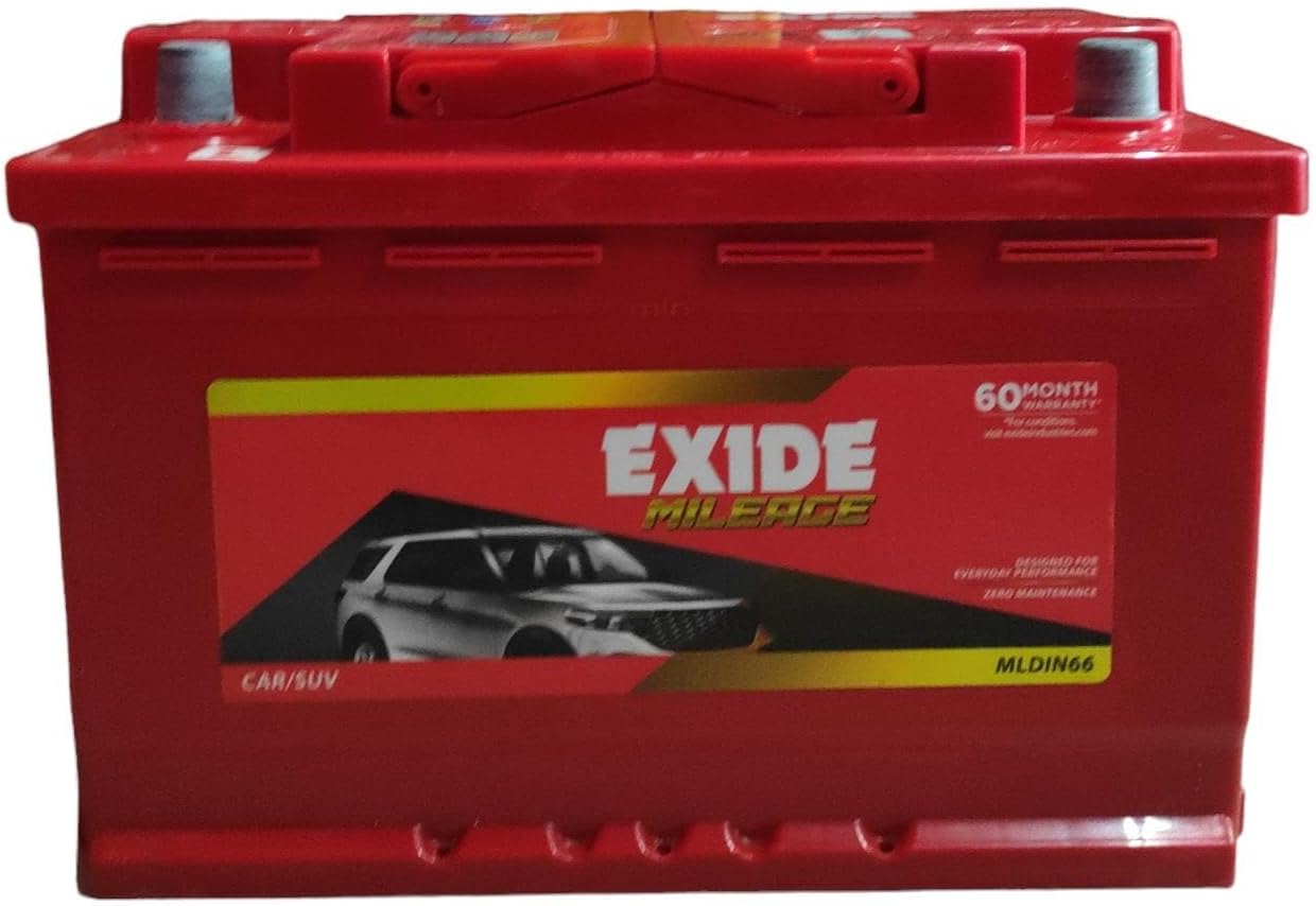 EXIDE MILEAGE 66Ah FML0-MLDIN66 Car Battery 60 months warranty (30 FOC ...