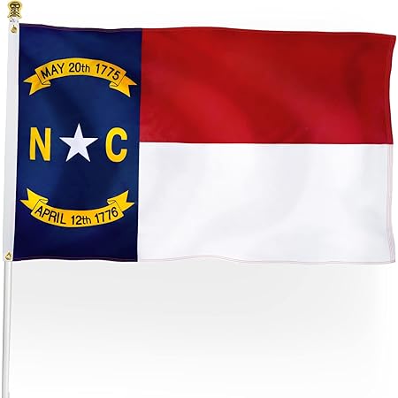 Amazon.com : ARSOF North Carolina State Flag 3x5 Double Sided Outdoor ...