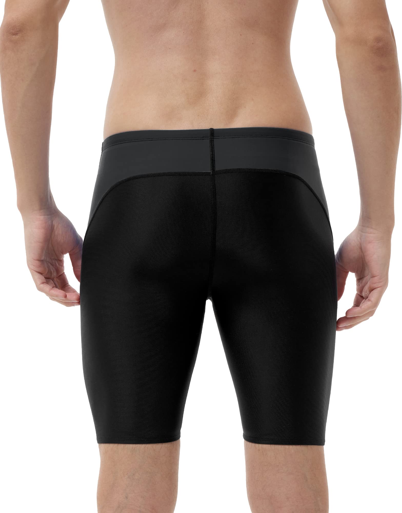 Snapklik.com : Swim Jammers For Men UPF 50+ Solid Swimming Swimsuit ...