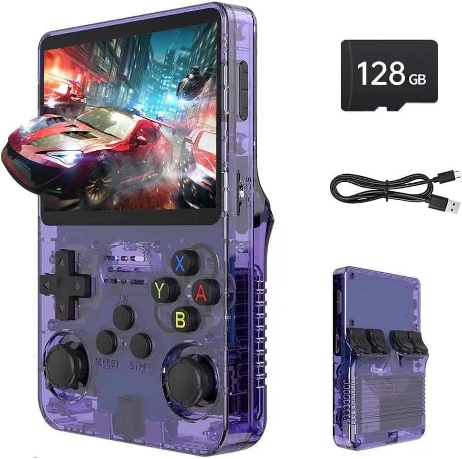 Lncboc R36S Handheld Game Console, 3.5 Inch Ips Retro Video Game ...