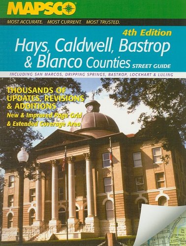 Mapsco Hays, Caldwell, Bastrop & Blanco Counties Street Guide ...