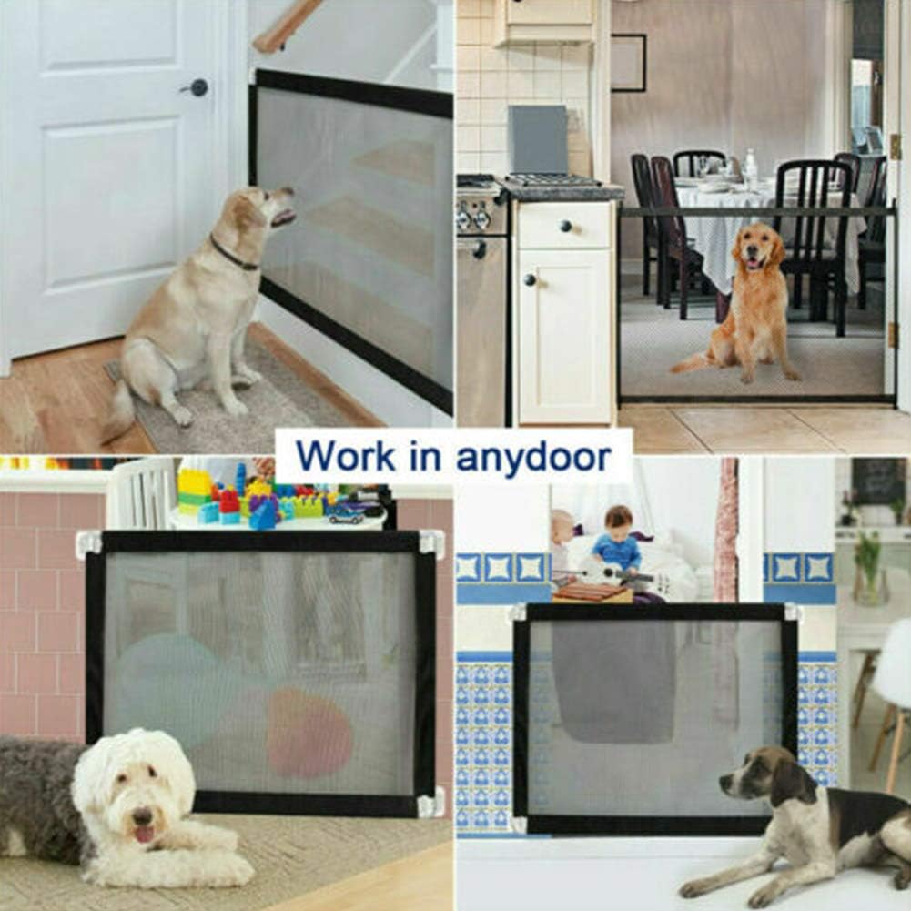GeKLok Portable Folding Pet Isolation Net Fences, Removable Fences Net ...