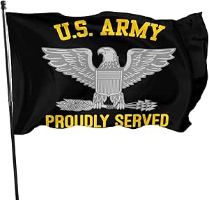 Amazon.com : Army-O-6-Colonel-O6-Col-Field-Officer-Rank 3 X 5 Ft Flag ...