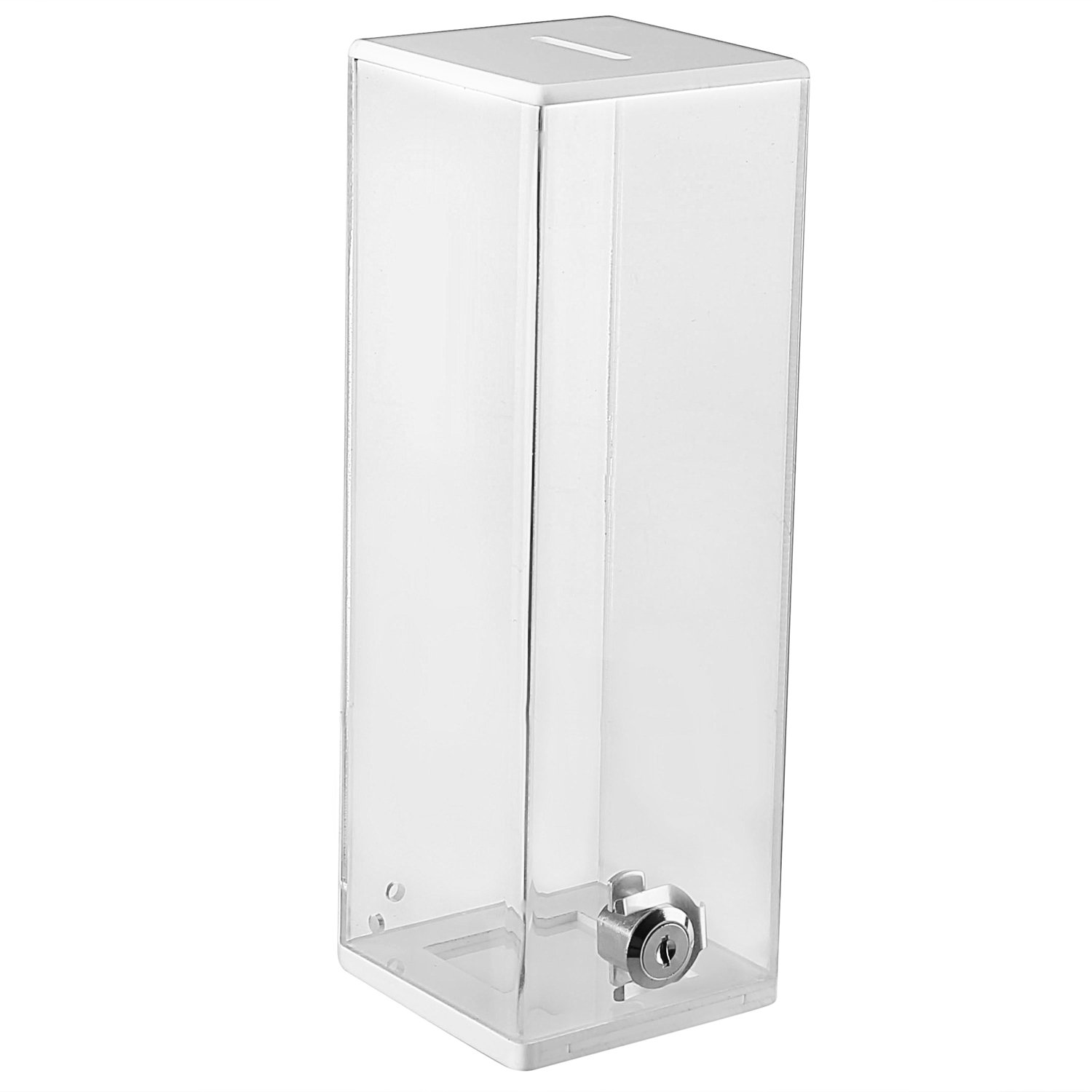 Mcb Donation Box Ticket Box 10 Tall Square Acrylic Donation ...