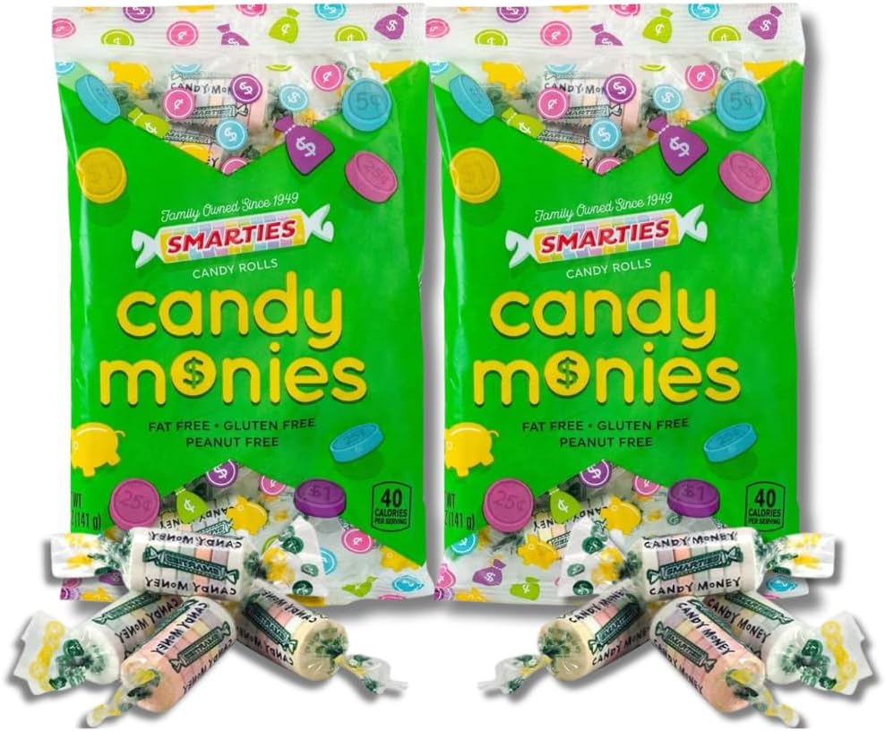 Amazon.com : Smarties Candy Money - Assorted Fruit Flavored Coins ...