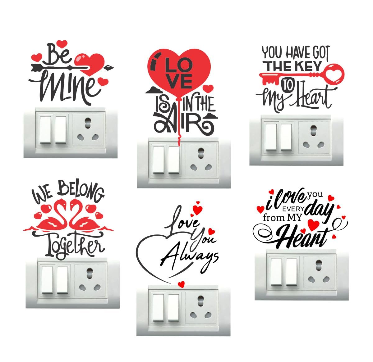 Buy Decor Kraft Quotation Switch Board Sticker & Wall Sticker Pack of 1 ...