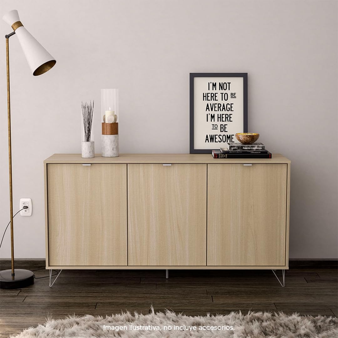 Mobi Bufetera de Madera Modelo Bali Color Legno Salinas Largo 150 cm 3 ...