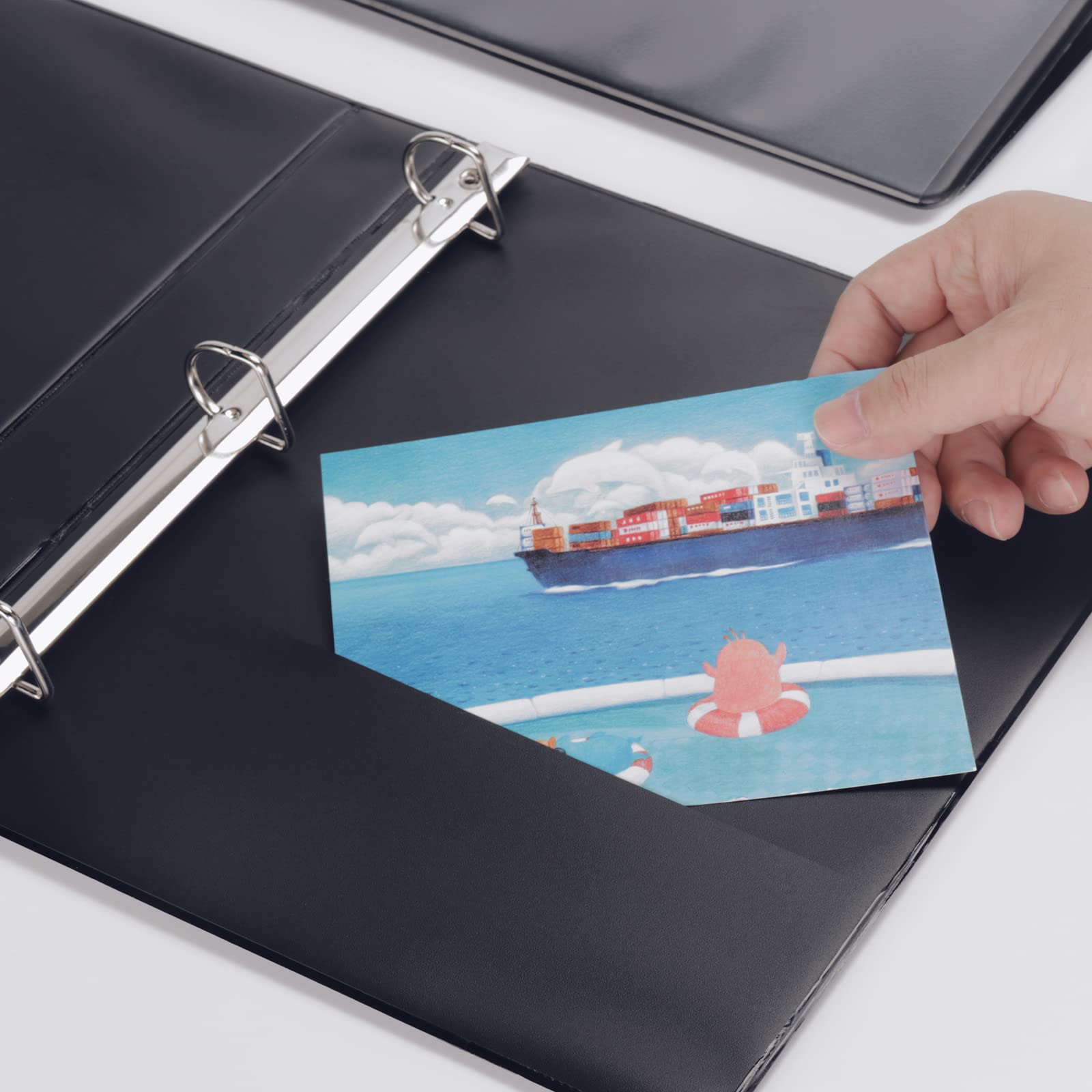 Snapklik.com : Comix 2 Inch 3 Ring View Binder, 2" Slant-D Ring Finger ...